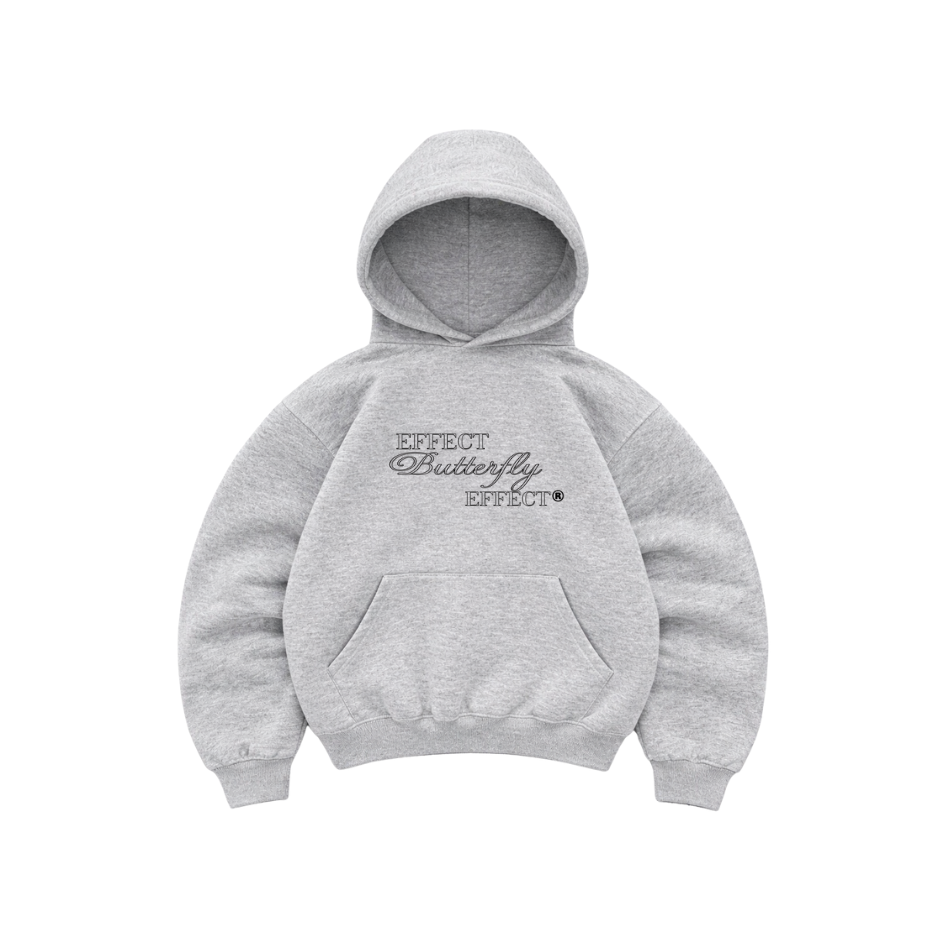 Butterfly Effect Gris - Hoodie Mangas Globo – butterflly 11 11